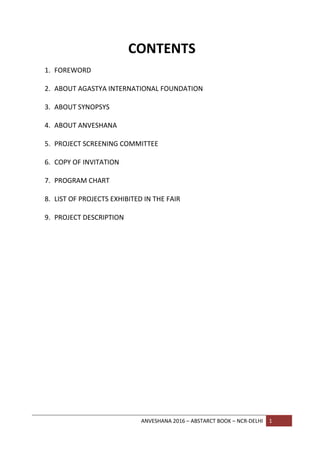 Anveshna abstract ncr-2016 | PDF