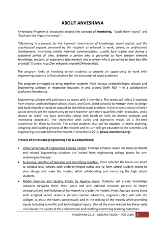 Anveshna abstract ncr-2016 | PDF