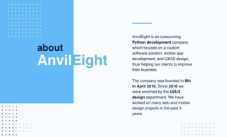 AnvilEight UX/UI Presentation | PPT