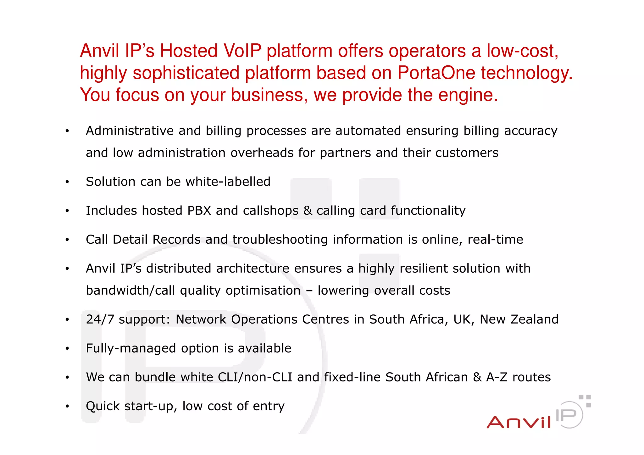 Anvil IP Virtual ITSP | PPT