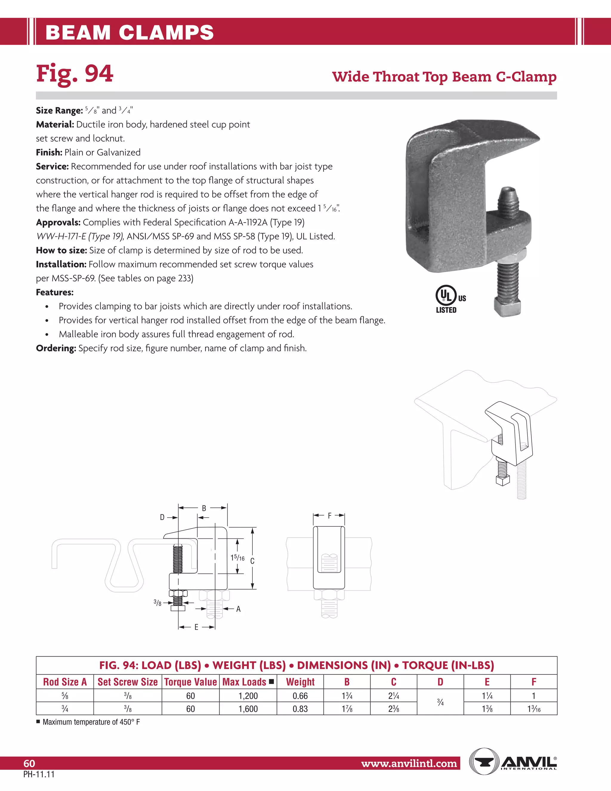 Anvil pipe hanger catalog | PDF