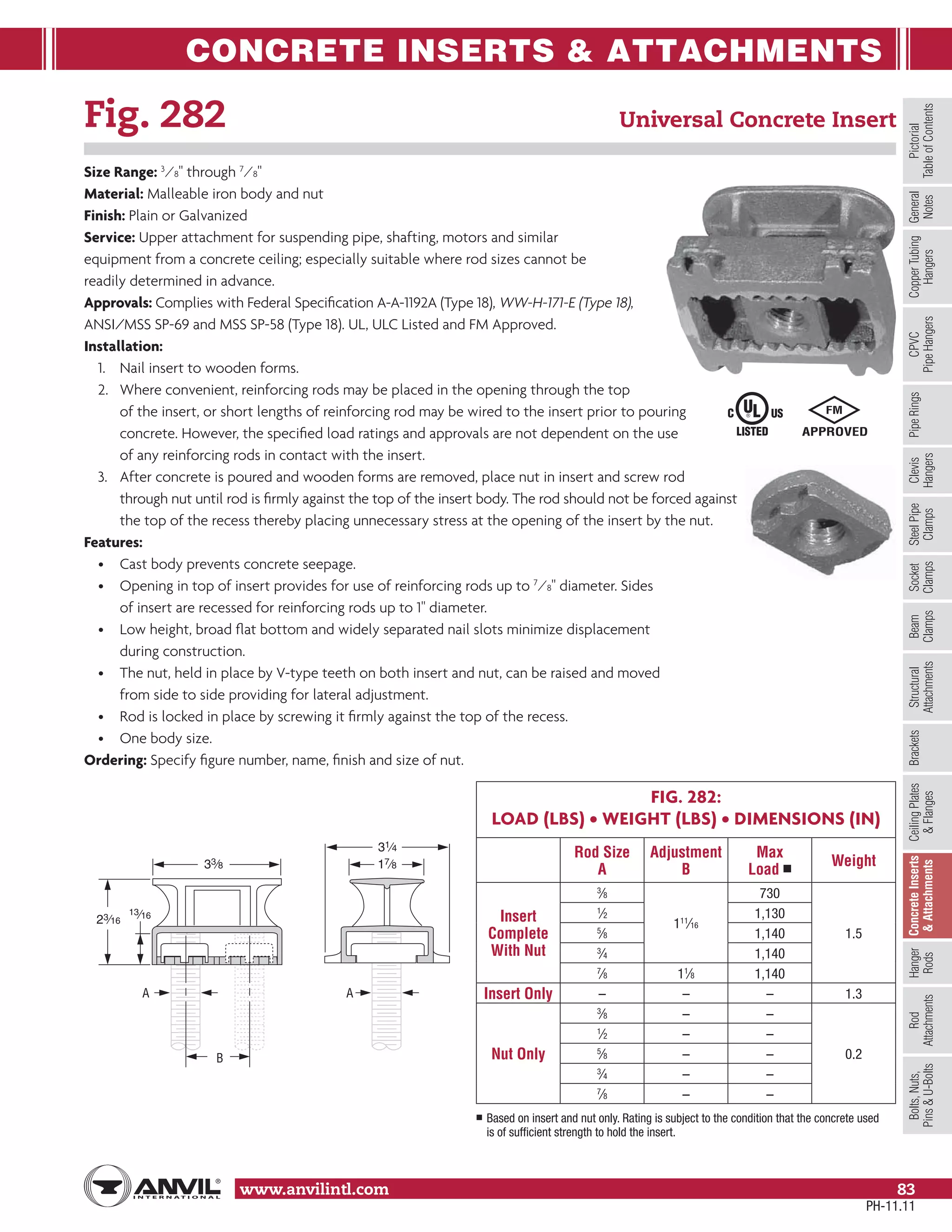 Anvil pipe hanger catalog | PDF