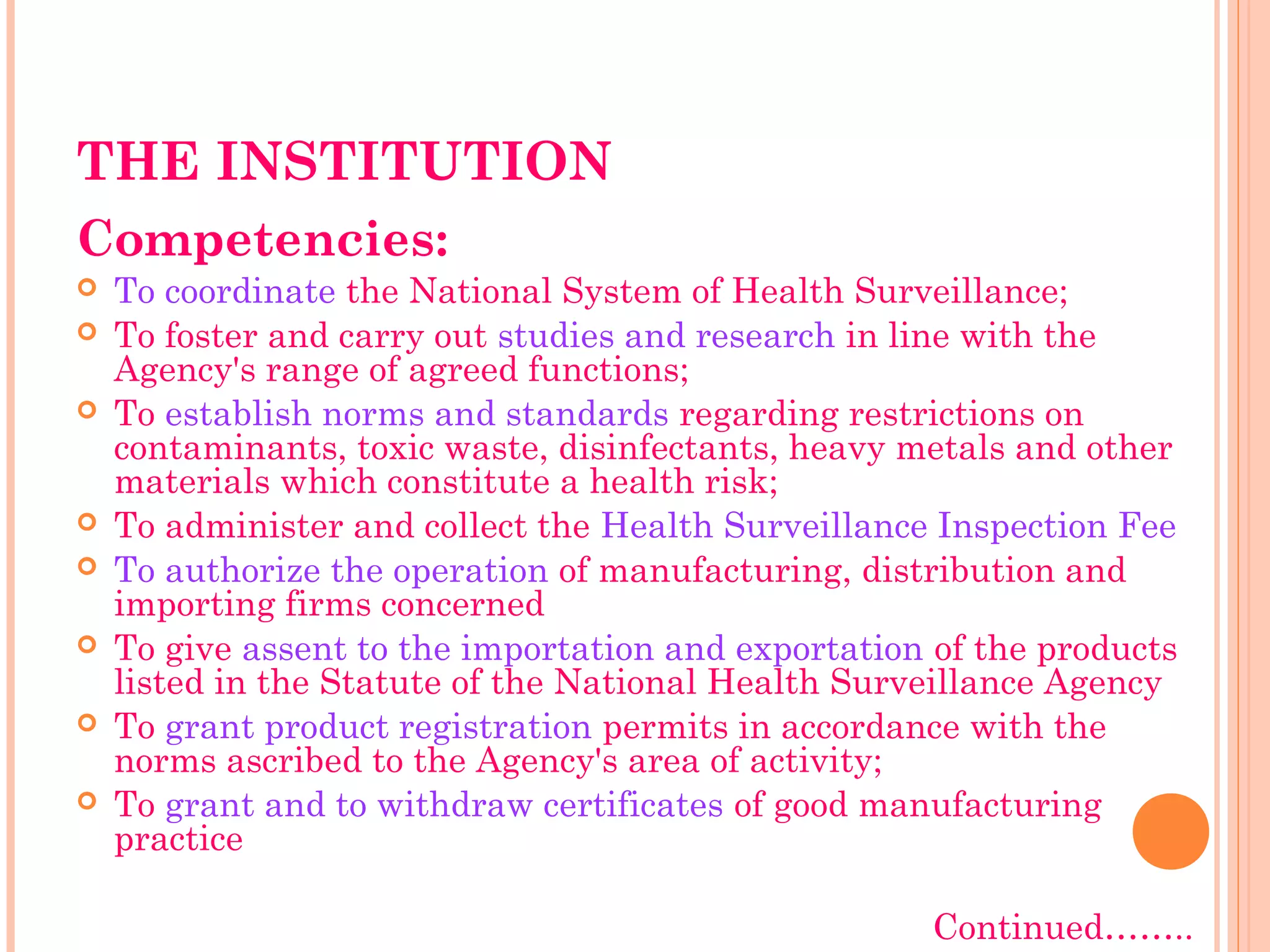 ANVISA regulatory authority of brazil | PPT