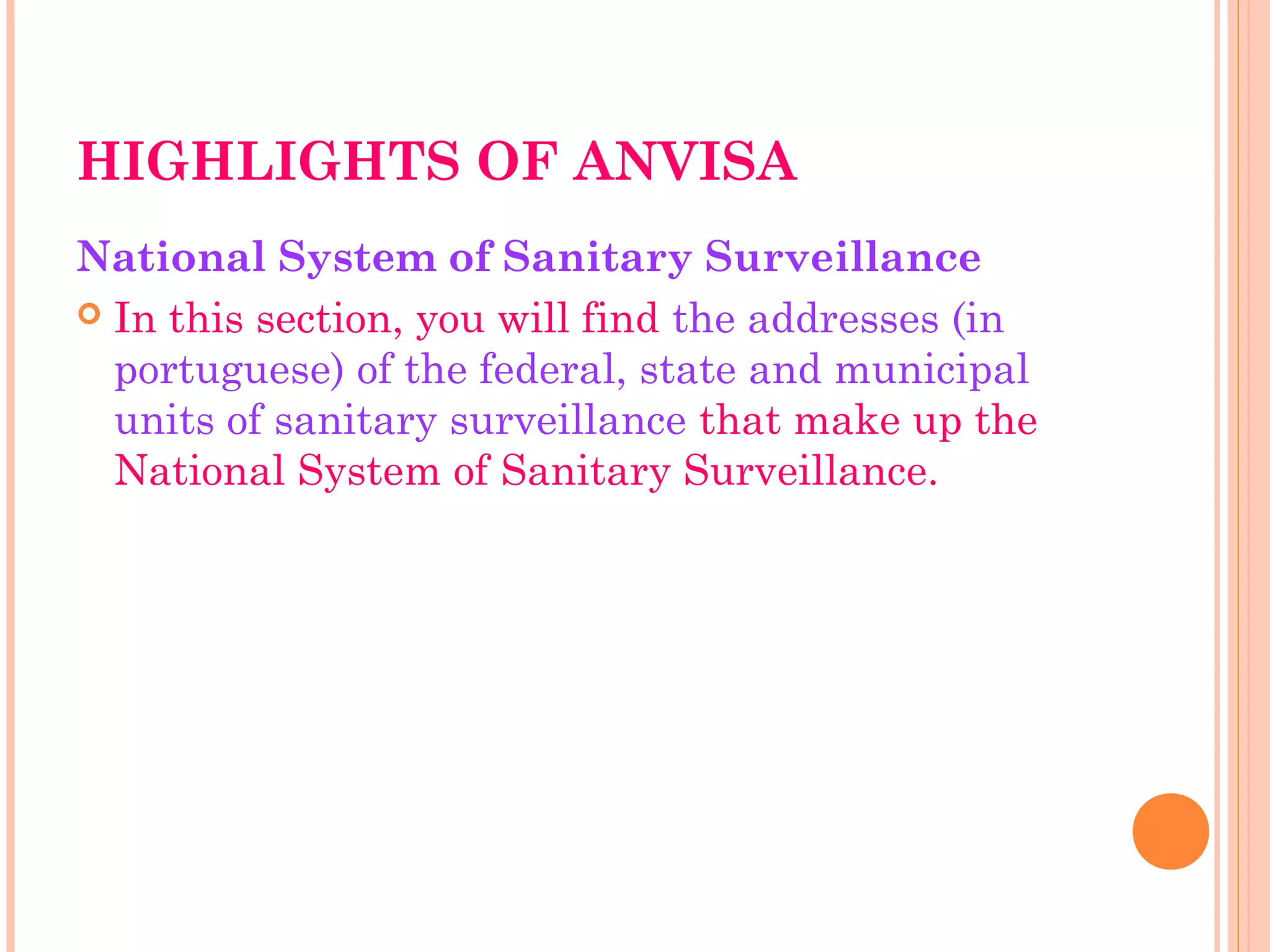 ANVISA regulatory authority of brazil | PPT