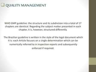 Anvisa Vs WHO guidelines | PPT