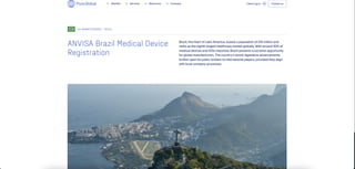 ANVISA Brazil Medical Device Registration | PDF