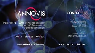 Annovis Bio (ANVS) Presentation - April 9, 2020 | PPT