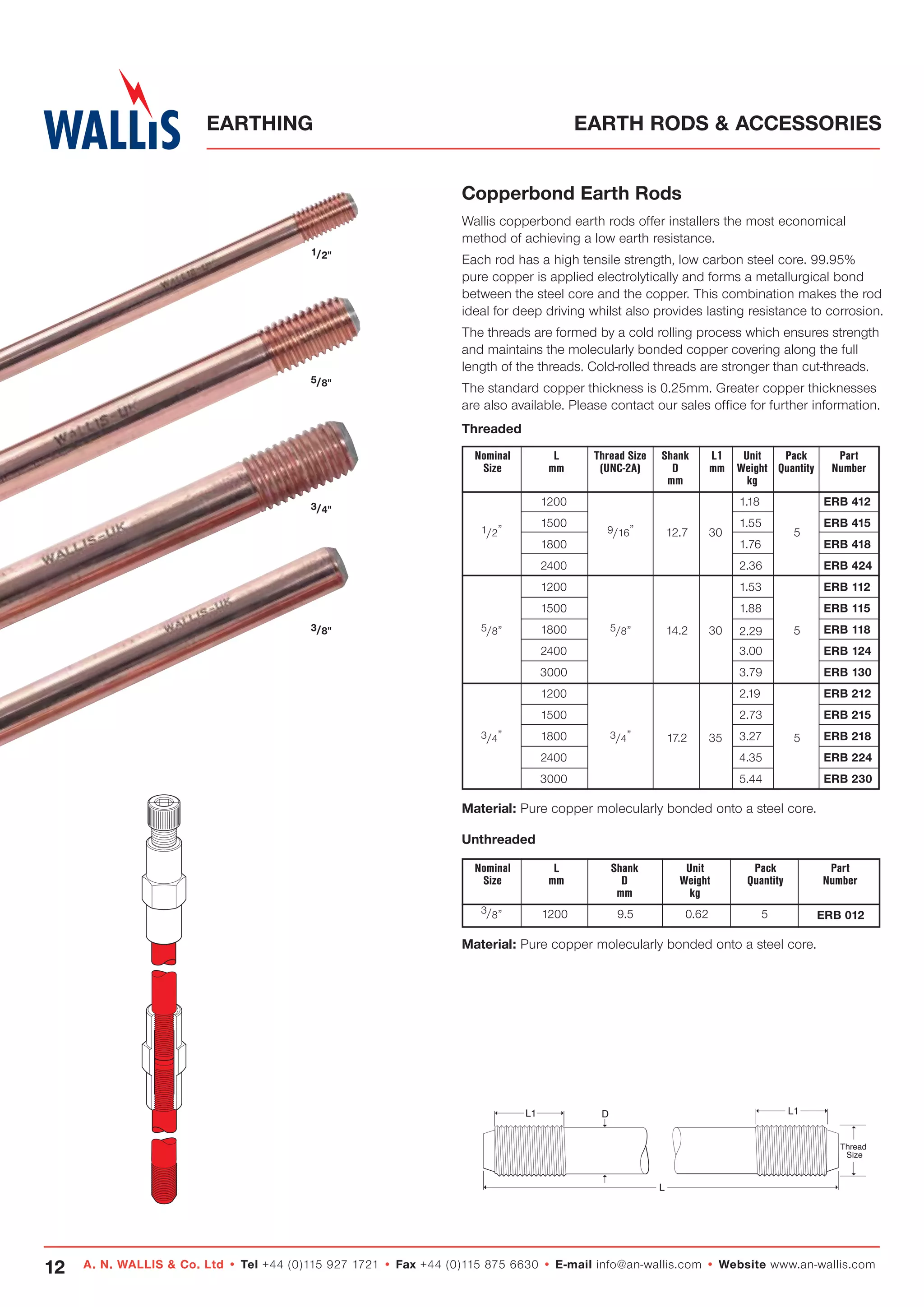 AN Wallis Earthing & Lightning Protection Catalogue | PDF