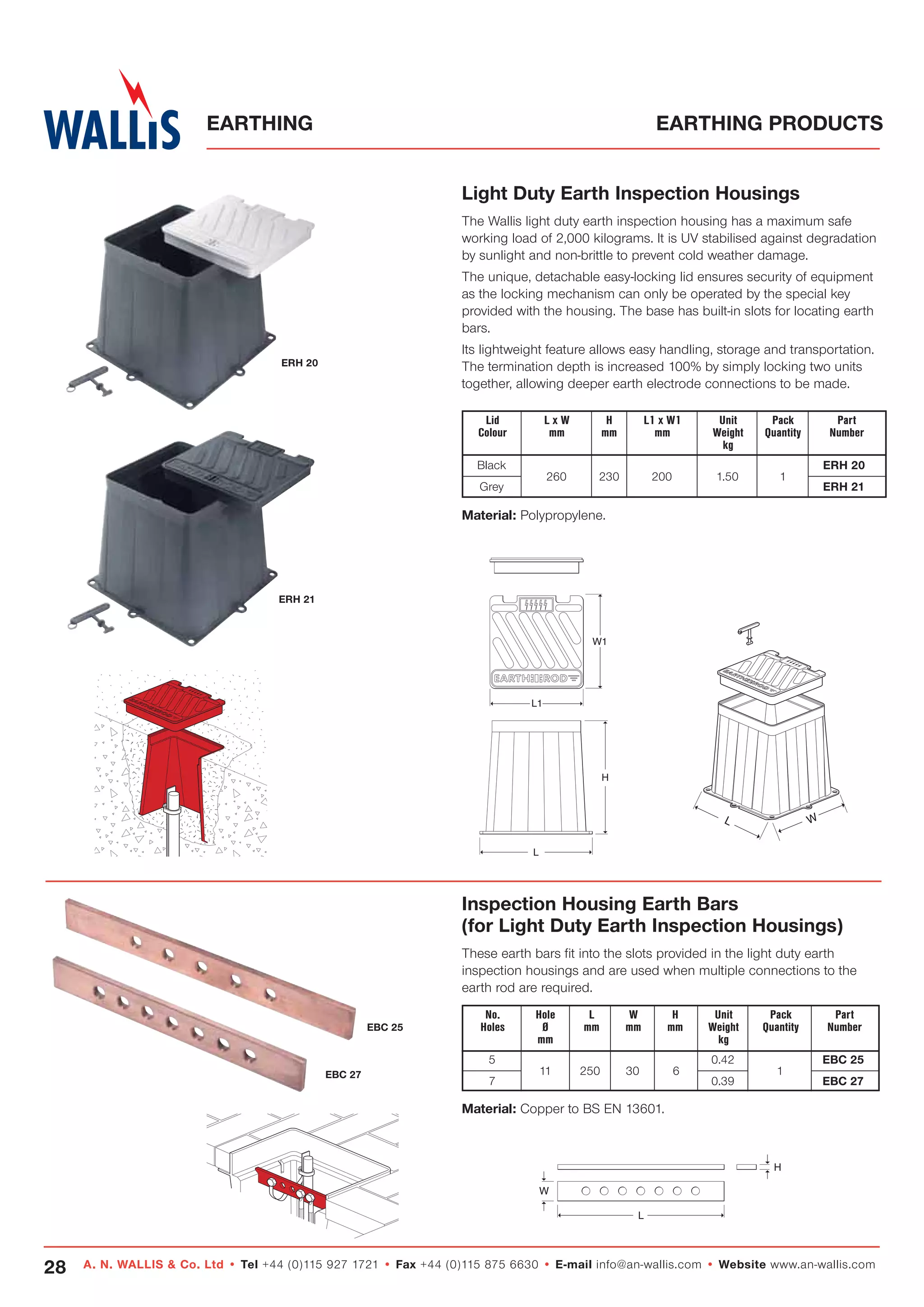 AN Wallis Earthing & Lightning Protection Catalogue | PDF