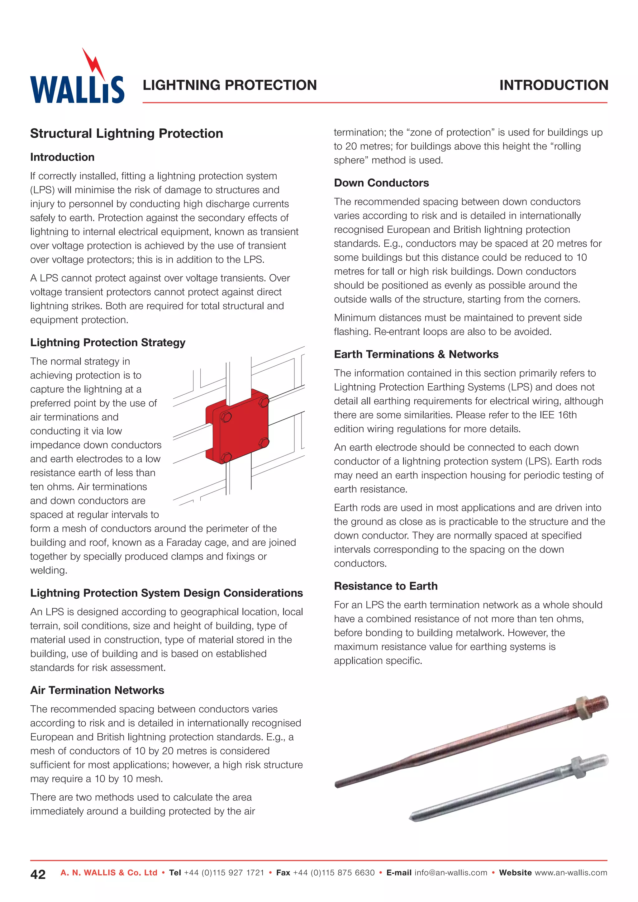 AN Wallis Earthing & Lightning Protection Catalogue | PDF