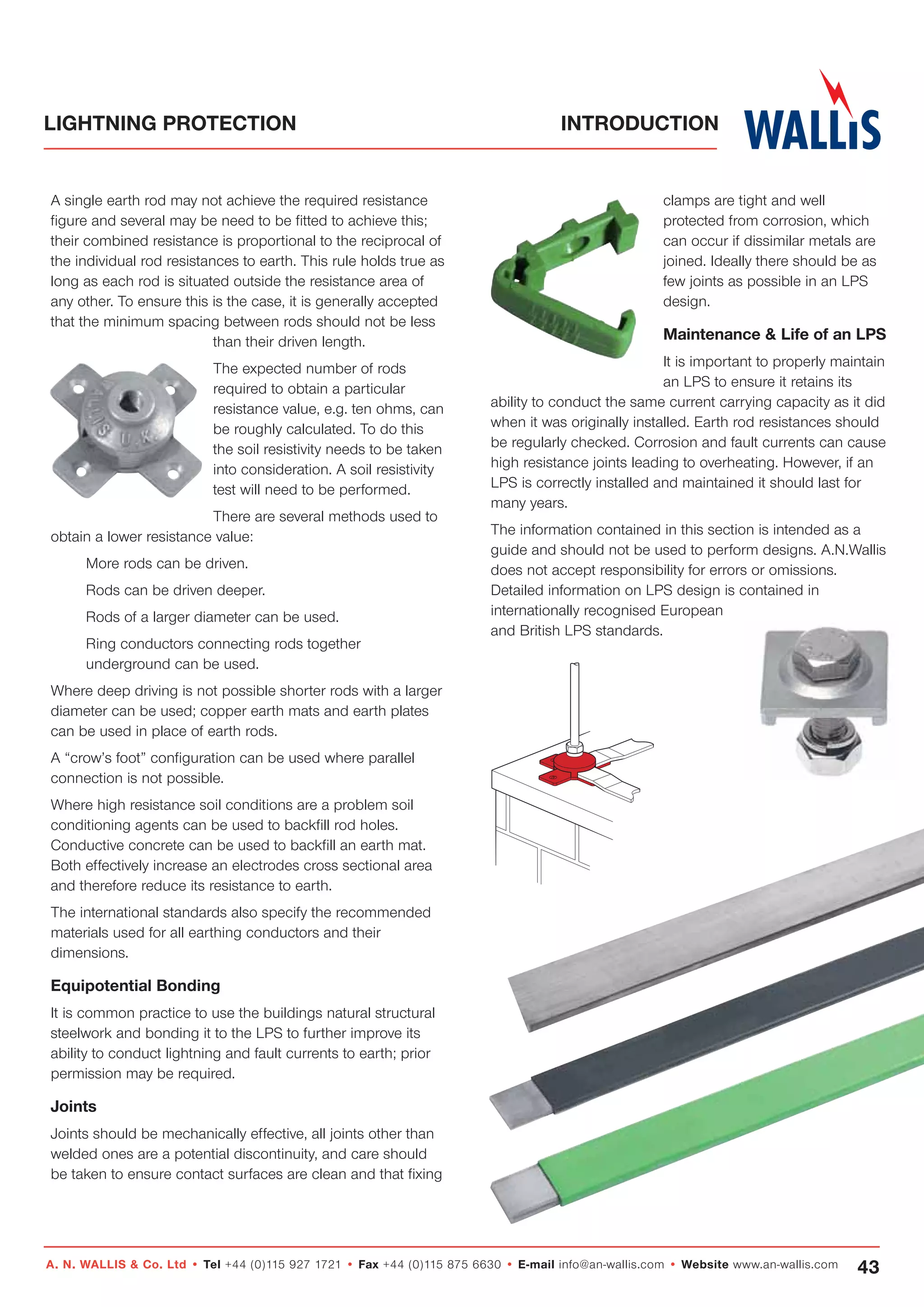 AN Wallis Earthing & Lightning Protection Catalogue | PDF