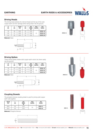 AN Wallis Earthing & Lightning Protection Catalogue | PDF