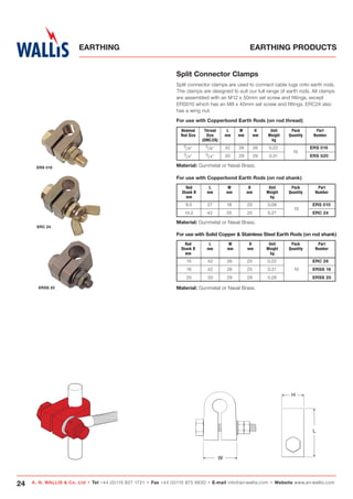 AN Wallis Earthing & Lightning Protection Catalogue | PDF