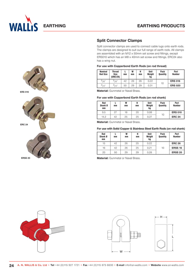AN Wallis Earthing & Lightning Protection Catalogue | PDF ...