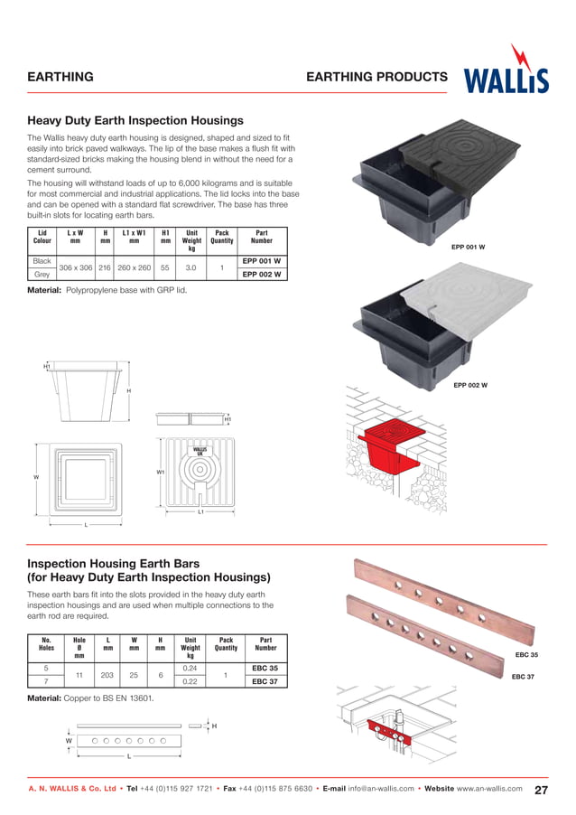 AN Wallis Earthing & Lightning Protection Catalogue | PDF ...