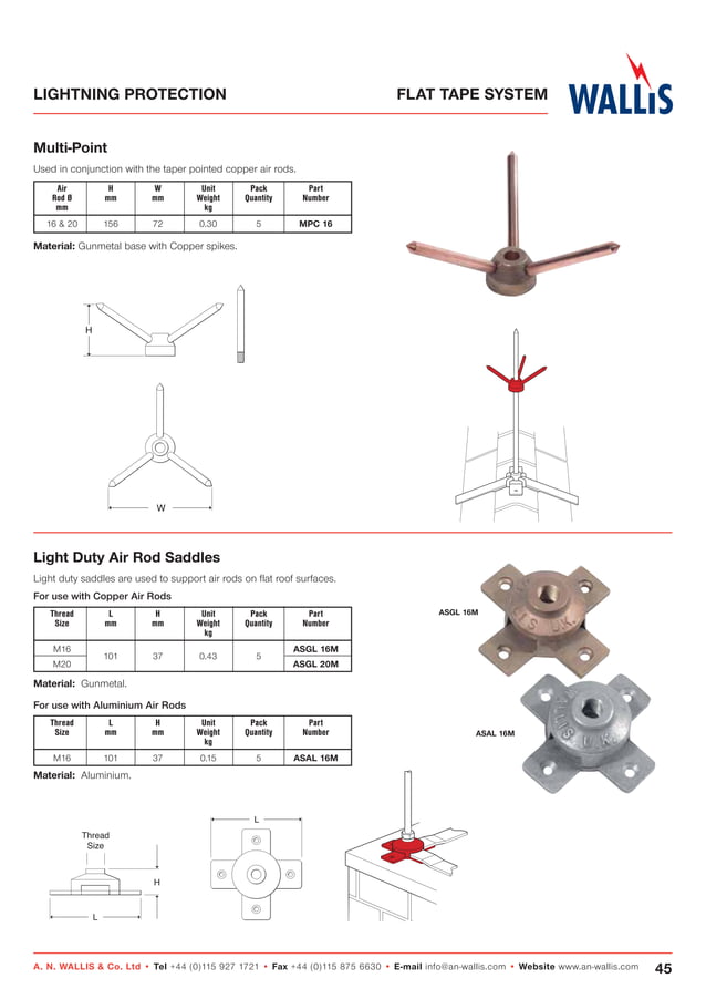 AN Wallis Earthing & Lightning Protection Catalogue | PDF ...