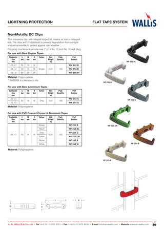 AN Wallis Earthing & Lightning Protection Catalogue | PDF