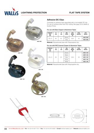 AN Wallis Earthing & Lightning Protection Catalogue | PDF