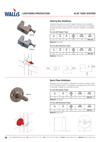 AN Wallis Earthing & Lightning Protection Catalogue | PDF