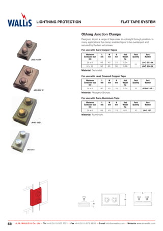 AN Wallis Earthing & Lightning Protection Catalogue | PDF