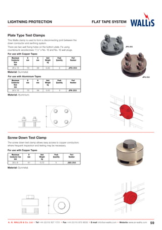 AN Wallis Earthing & Lightning Protection Catalogue | PDF