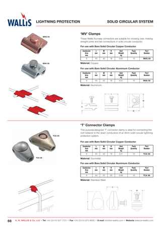AN Wallis Earthing & Lightning Protection Catalogue | PDF