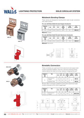 AN Wallis Earthing & Lightning Protection Catalogue | PDF