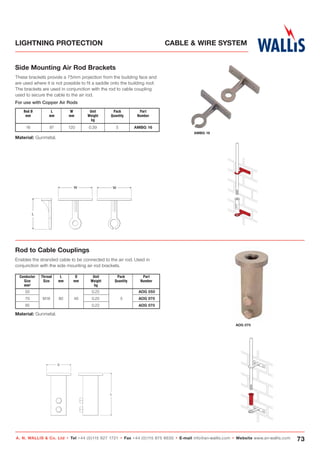 AN Wallis Earthing & Lightning Protection Catalogue | PDF