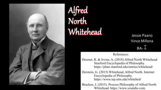 Alfred North Whitehead | PPTX