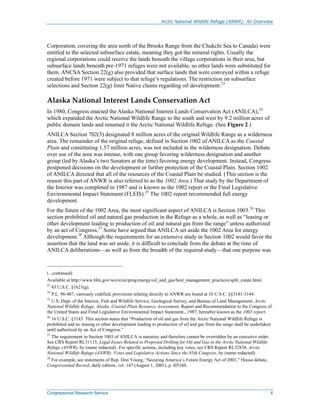 Arctic National Wildlife Refuge (ANWR)- Overview | PDF