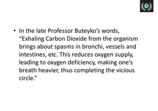 Buteyko Breathing Method for anxiety | PDF