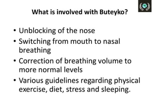 Buteyko Breathing Method for anxiety | PDF
