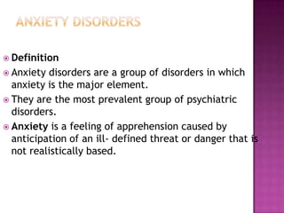 Anxiety Definition