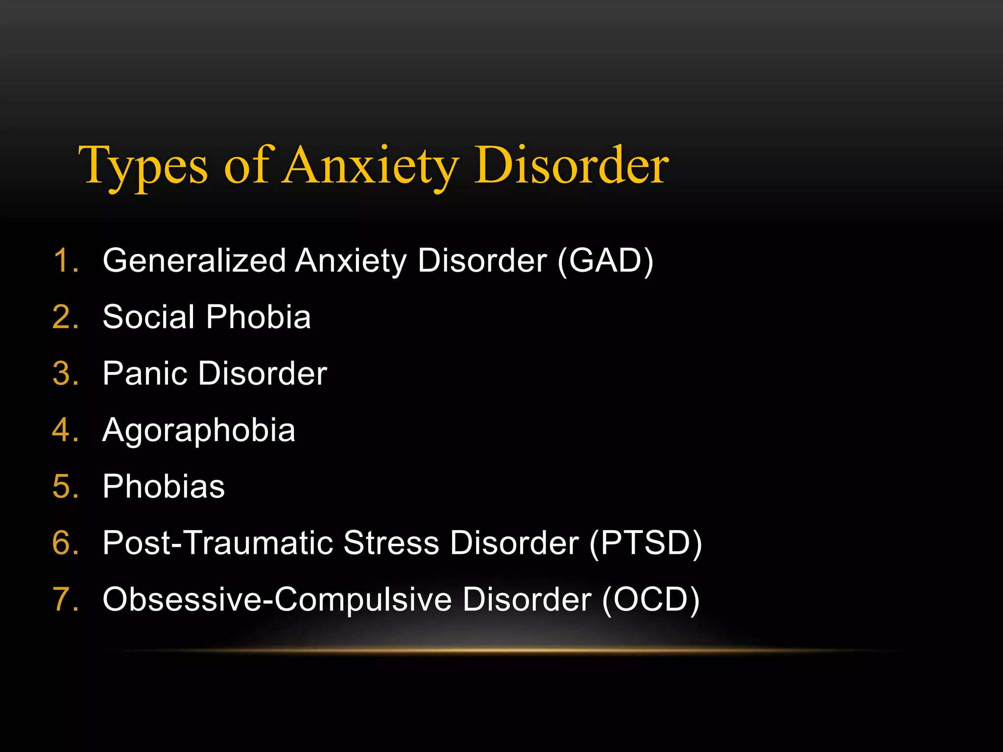 Anxiety Disorder | PPTX