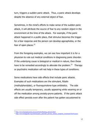 Anxiety & Panic Attacks Causes and Treatment | PDF