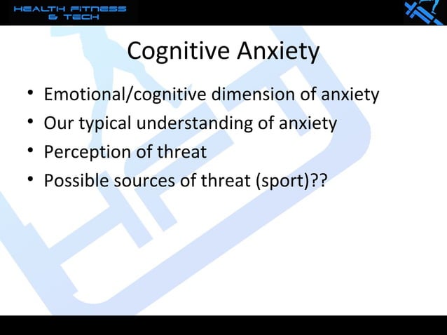 Arousal and Anxiety in Sport | PPT