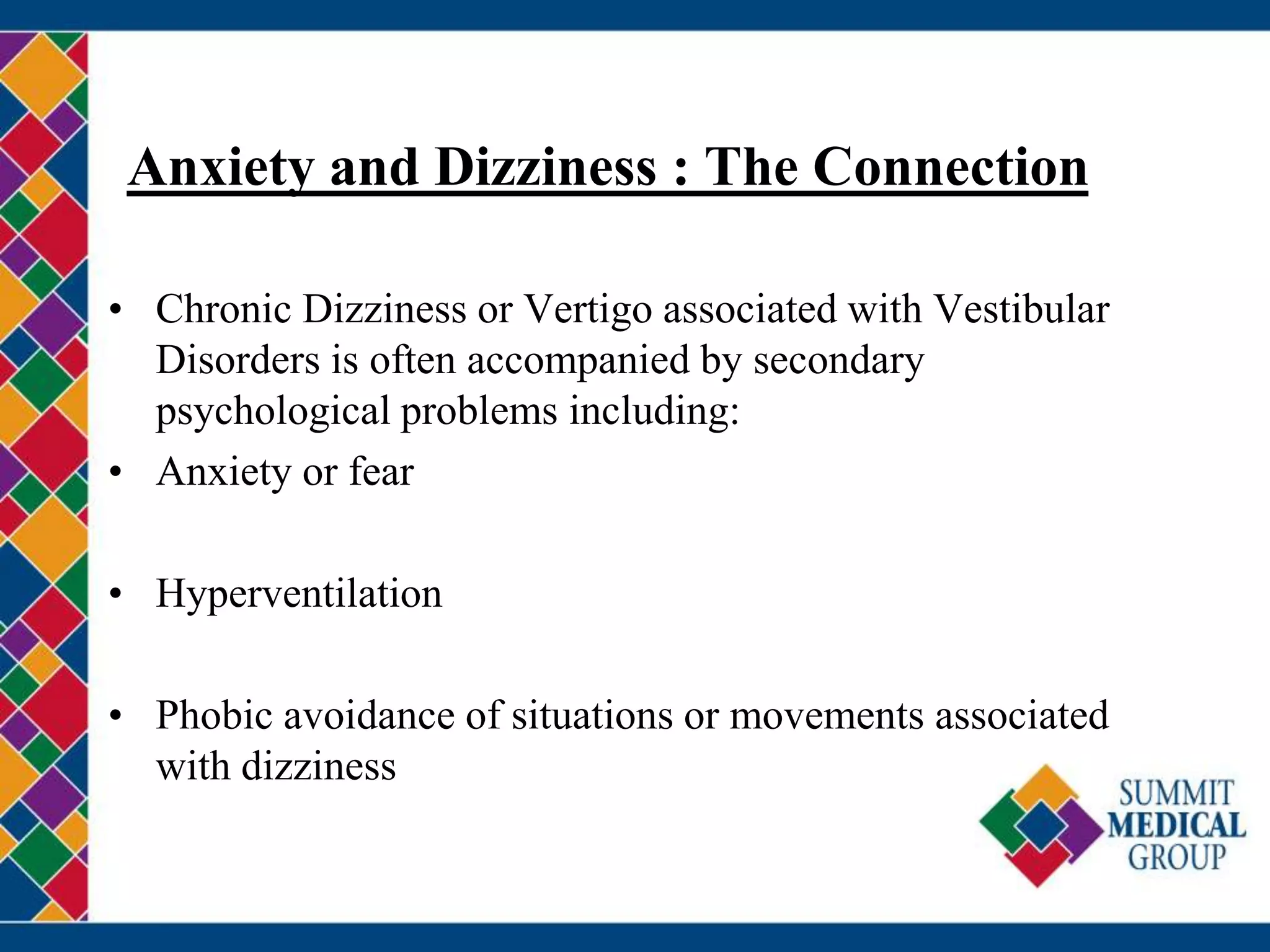 Balance Disorders: Dizziness & Vertigo | PPTX