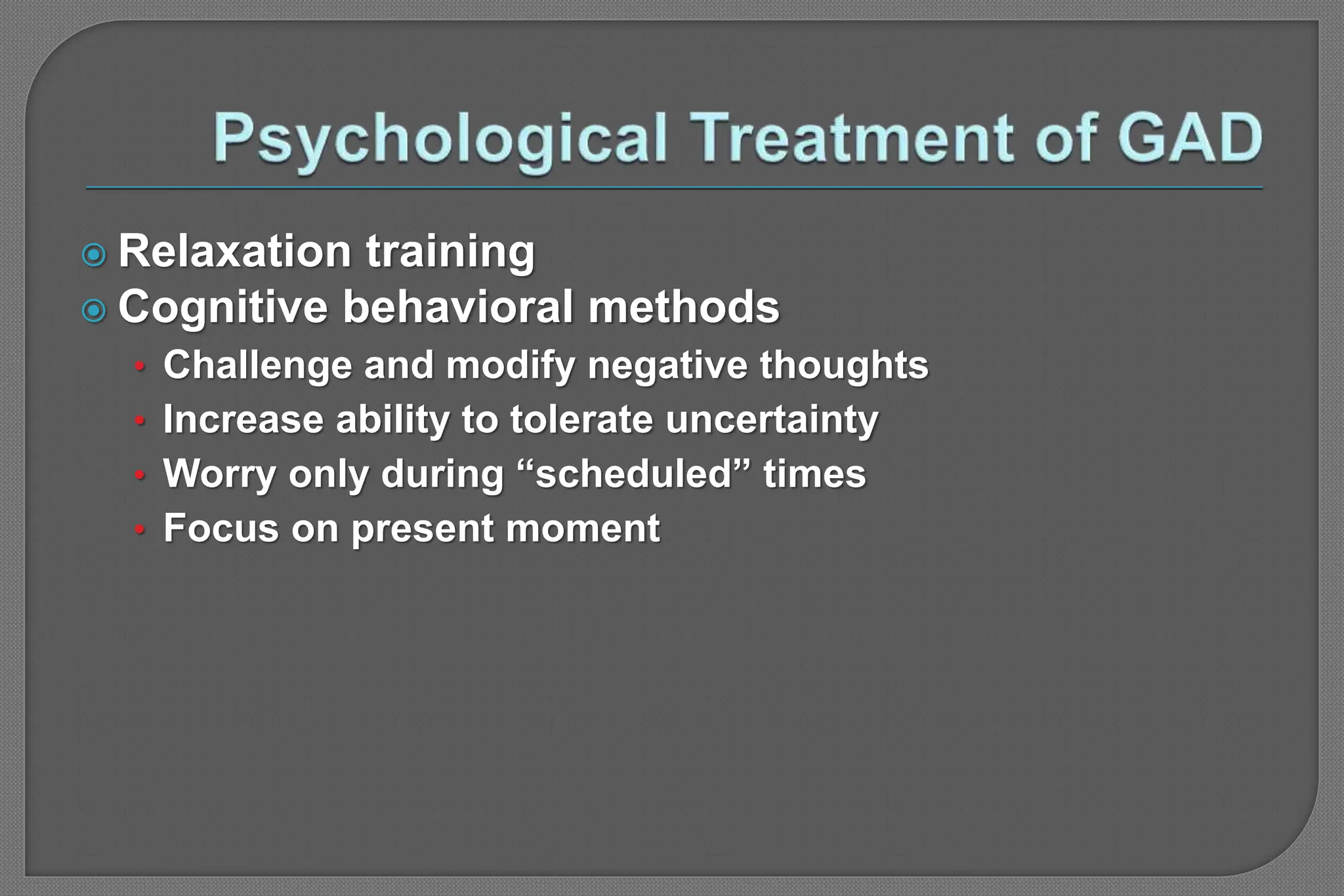 anxiety_and_fear_GAD psychology medical lecture | PPT