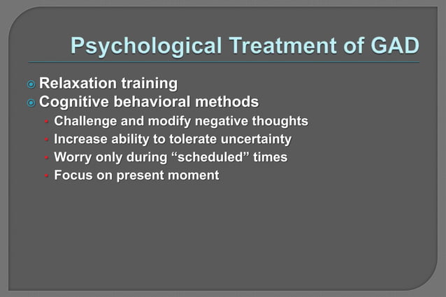 anxiety_and_fear_GAD psychology medical lecture | PPT