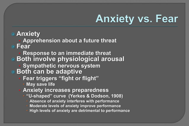 anxiety_and_fear_GAD psychology medical lecture | PPT