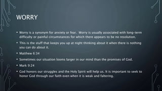 Anxiety and frustration | PPTX