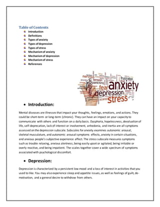 Anxiety depression stress | DOCX