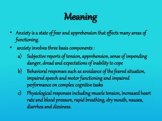 Anxiety disorder (abnormal psychology) | PPT