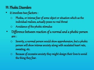 Anxiety disorder (abnormal psychology) | PPTX