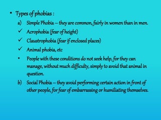 Anxiety disorder (abnormal psychology) | PPTX