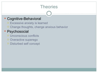 Anxiety disorders | PPT