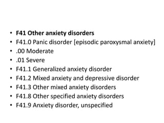 Anxiety disorders | PPTX