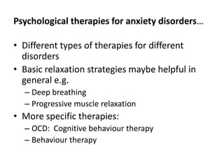 Anxiety disorders | PPTX