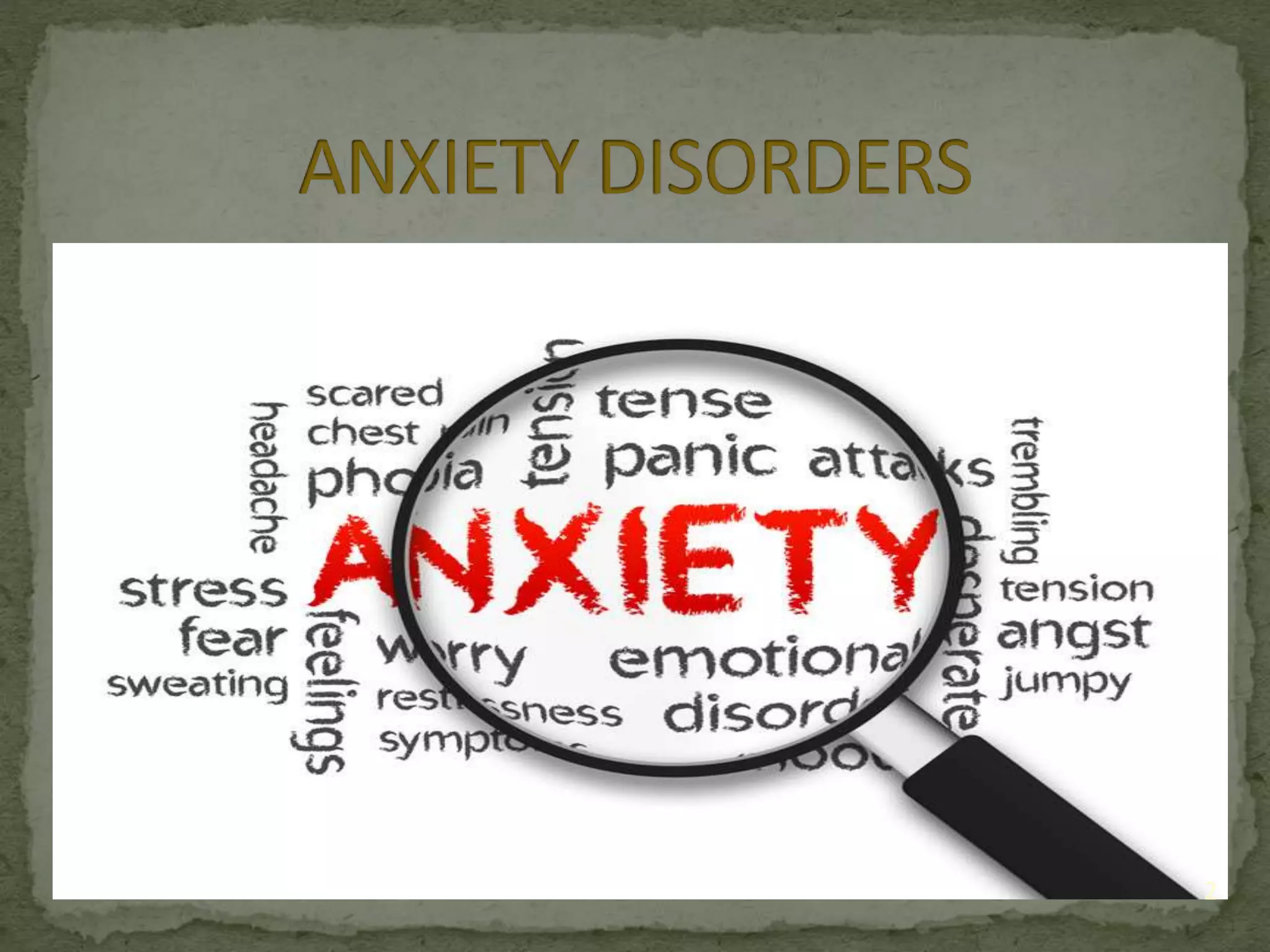 Anxiety disorders | PPT