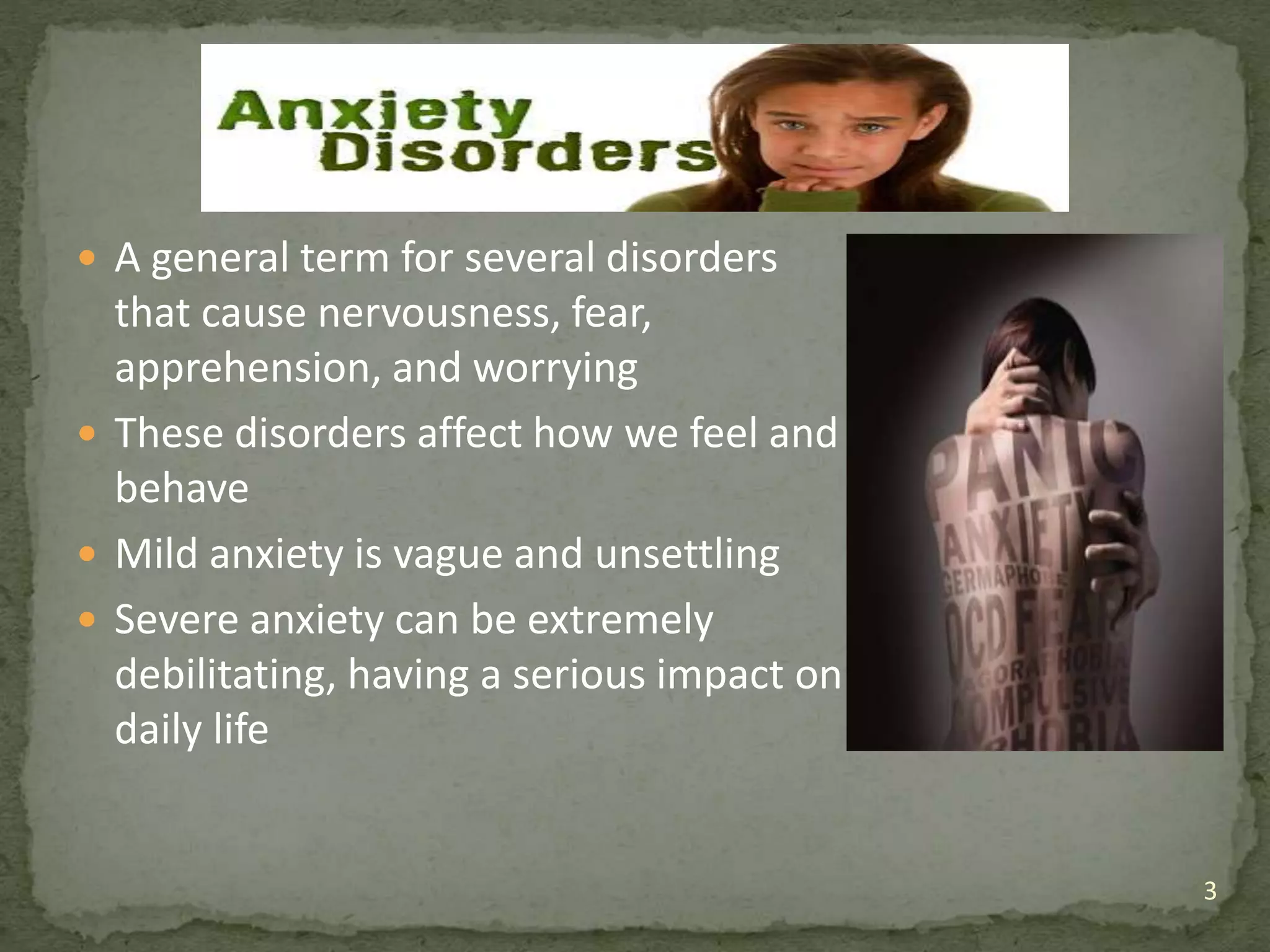 Anxiety disorders | PPT
